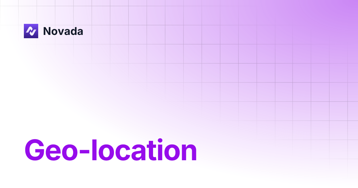 Geo-location | Novada