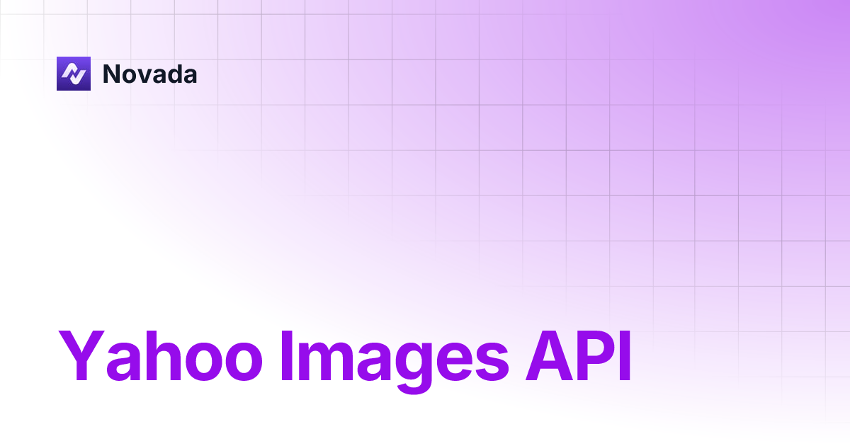 Yahoo Images API | Novada
