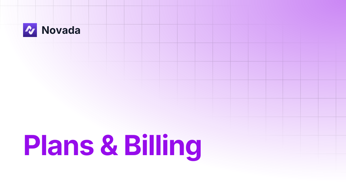 Plans & Billing | Novada